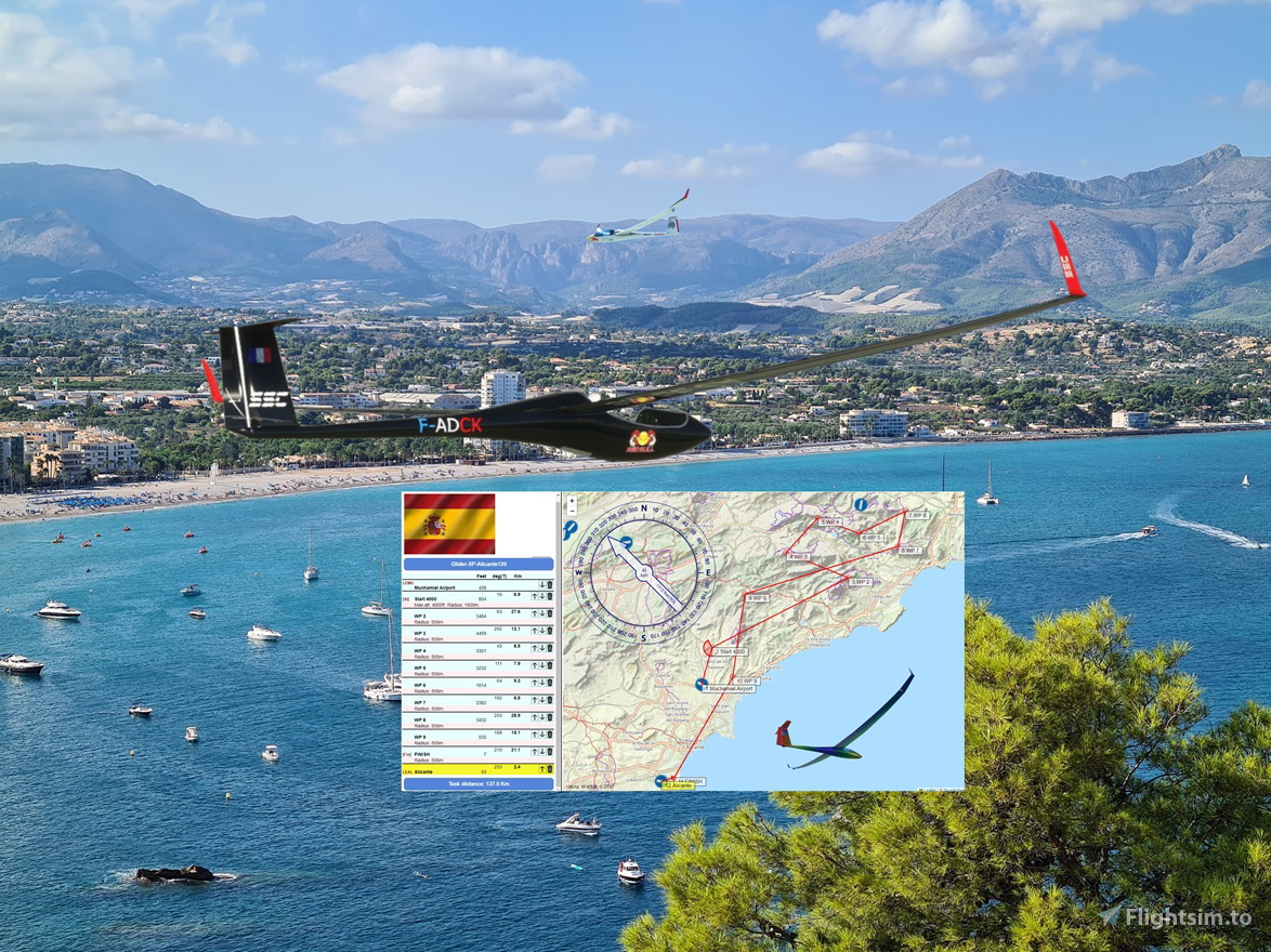 Glider-SP-Alicante140 pour Microsoft Flight Simulator | MSFS