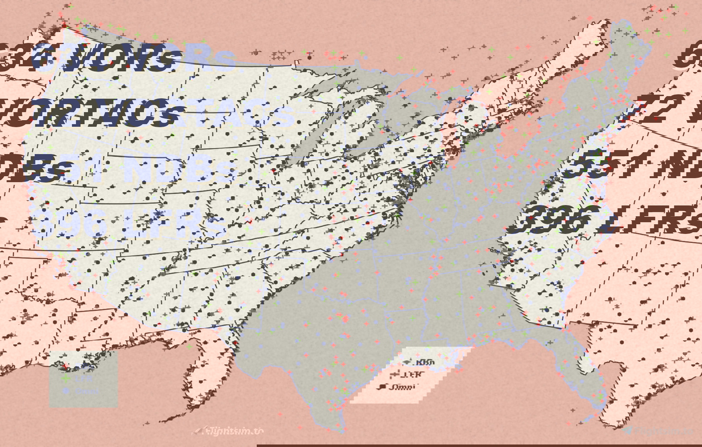 Golden Age of Air Travel: U.S. navaids as of 1958 for Microsoft Flight ...