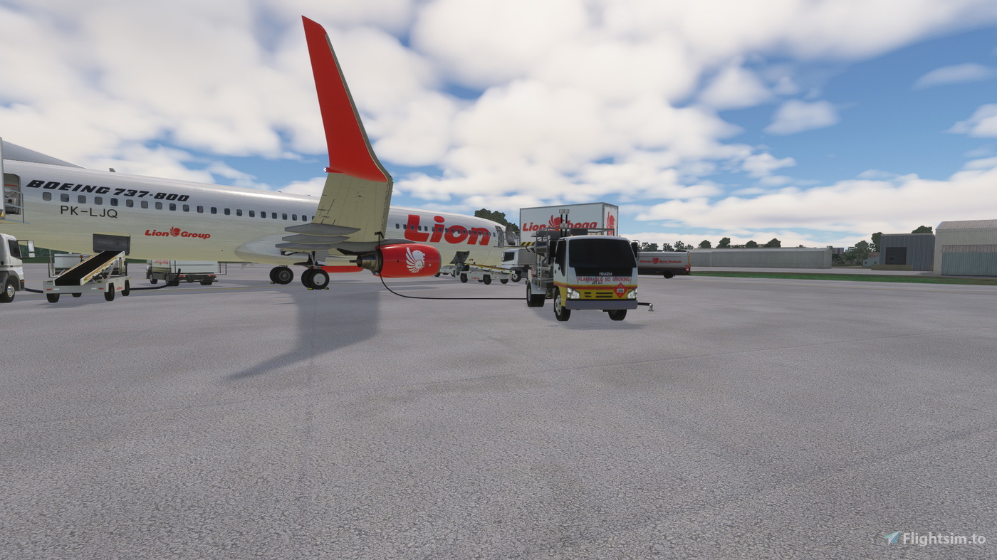 Ground Handling Addon for PMDG B737-800: Lion Air Textures for ...