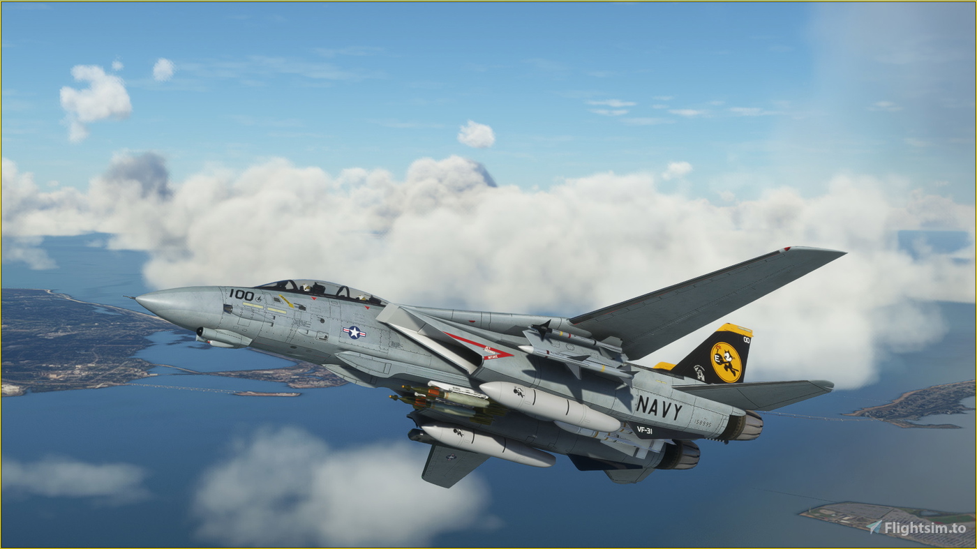 Grumman F-14 D Tomcat VF-31 Tomcatters for Microsoft Flight Simulator | MSFS