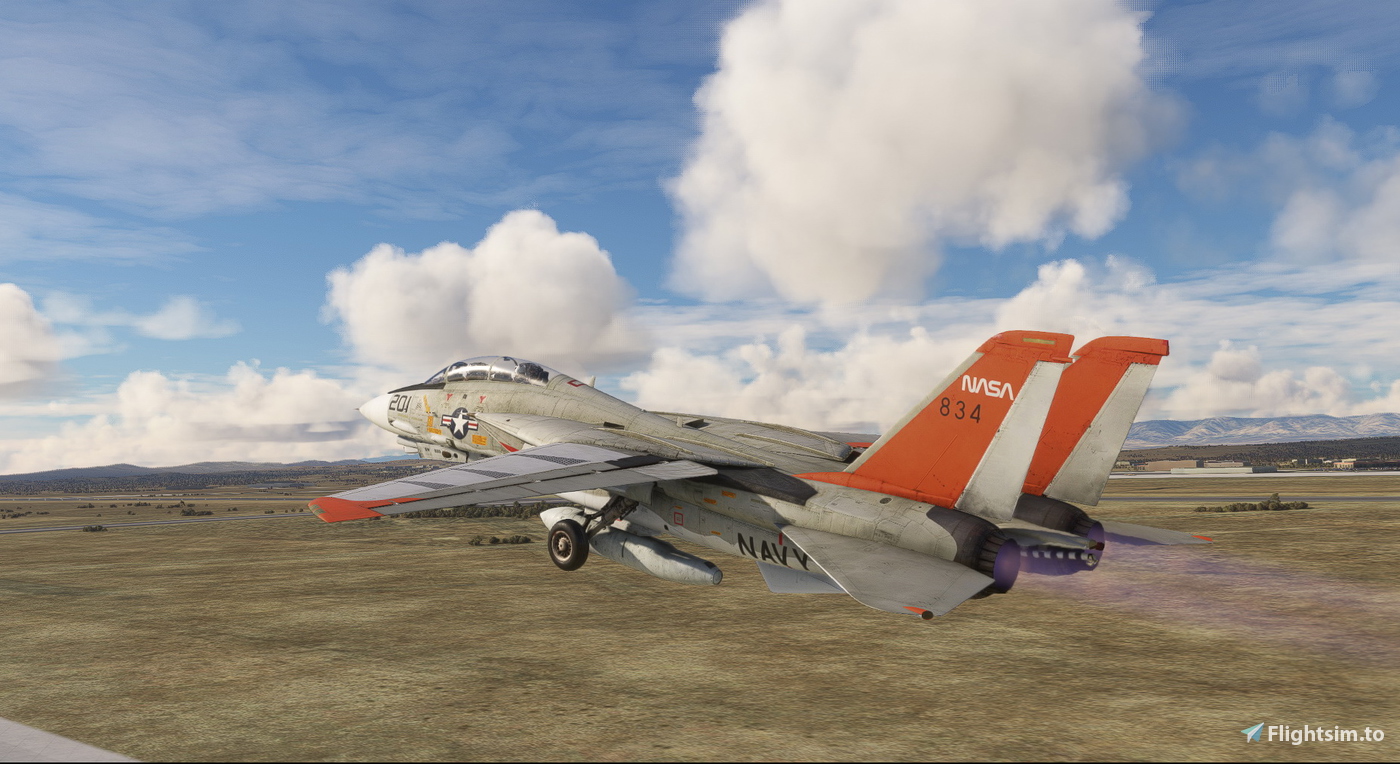 Grumman F-14 Tomcat NASA 834 for Microsoft Flight Simulator | MSFS
