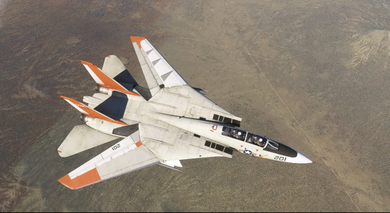 Grumman F-14 Tomcat NASA 834 for Microsoft Flight Simulator | MSFS