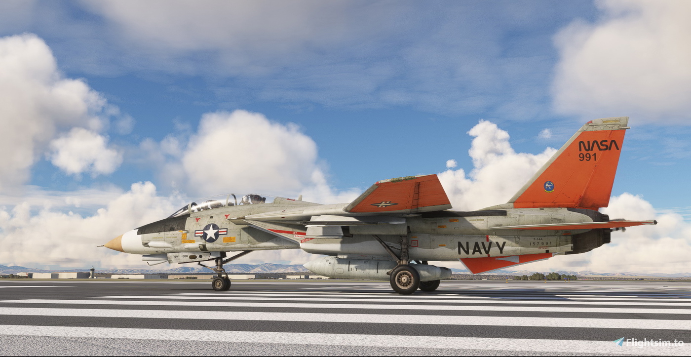Grumman F-14 Tomcat NASA 991 para Microsoft Flight Simulator | MSFS