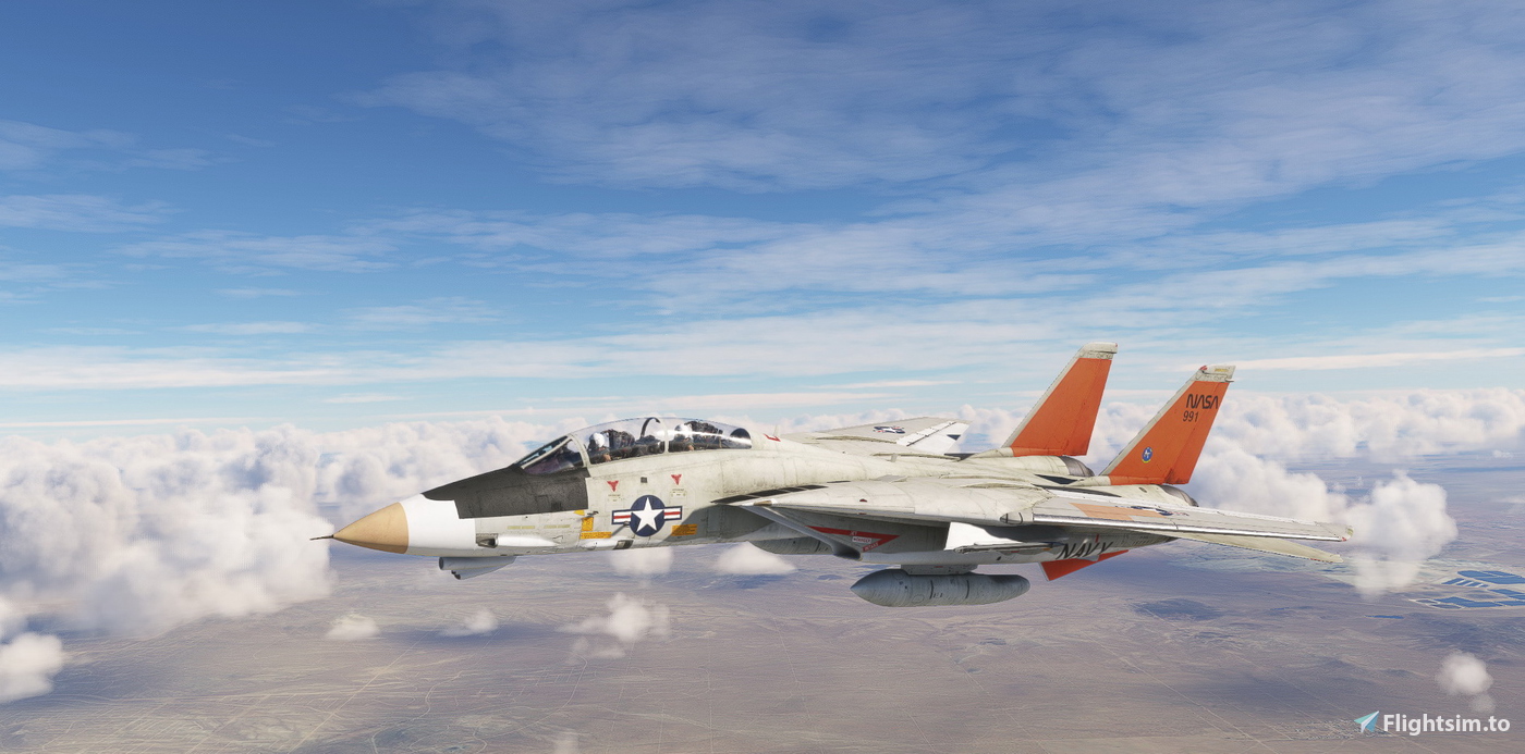 Grumman F-14 Tomcat NASA 991 para Microsoft Flight Simulator | MSFS