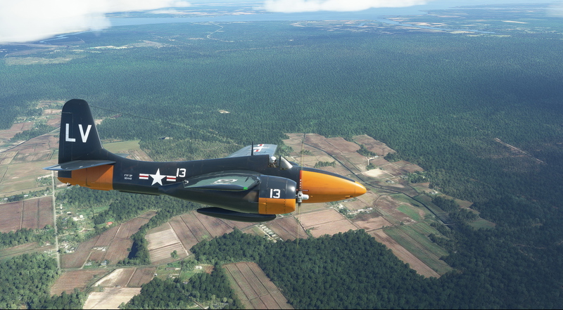 Grumman F7F-3 Tigercat US Marines LV-13 for Microsoft Flight Simulator ...