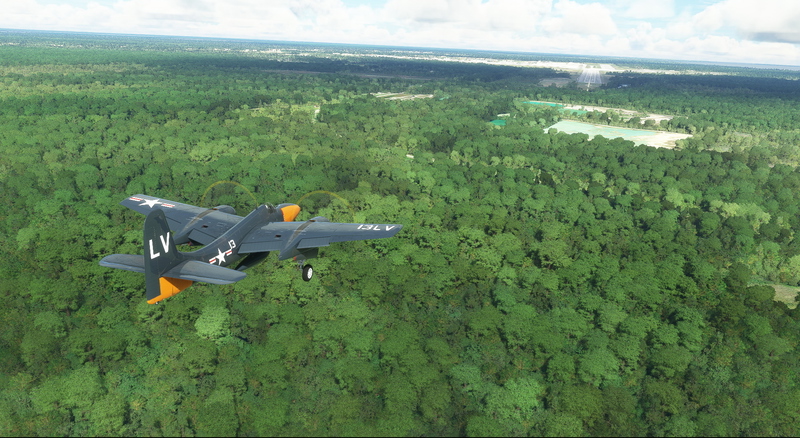 Grumman F7F-3 Tigercat US Marines LV-13 for Microsoft Flight Simulator ...