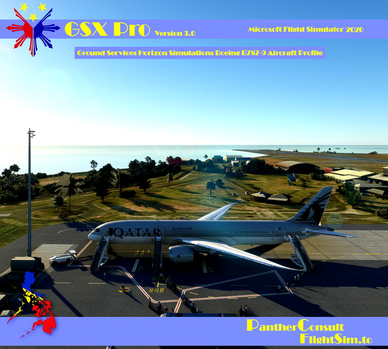 GSX Pro Ground Services Horizon Simulations Boeing B787-9 Aircraft ...