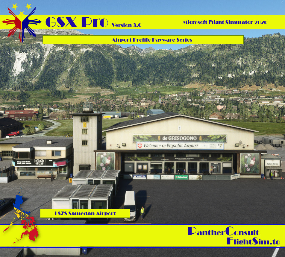 GSX Pro Payware Series LSZS Samedan Airport Profile for Microsoft ...