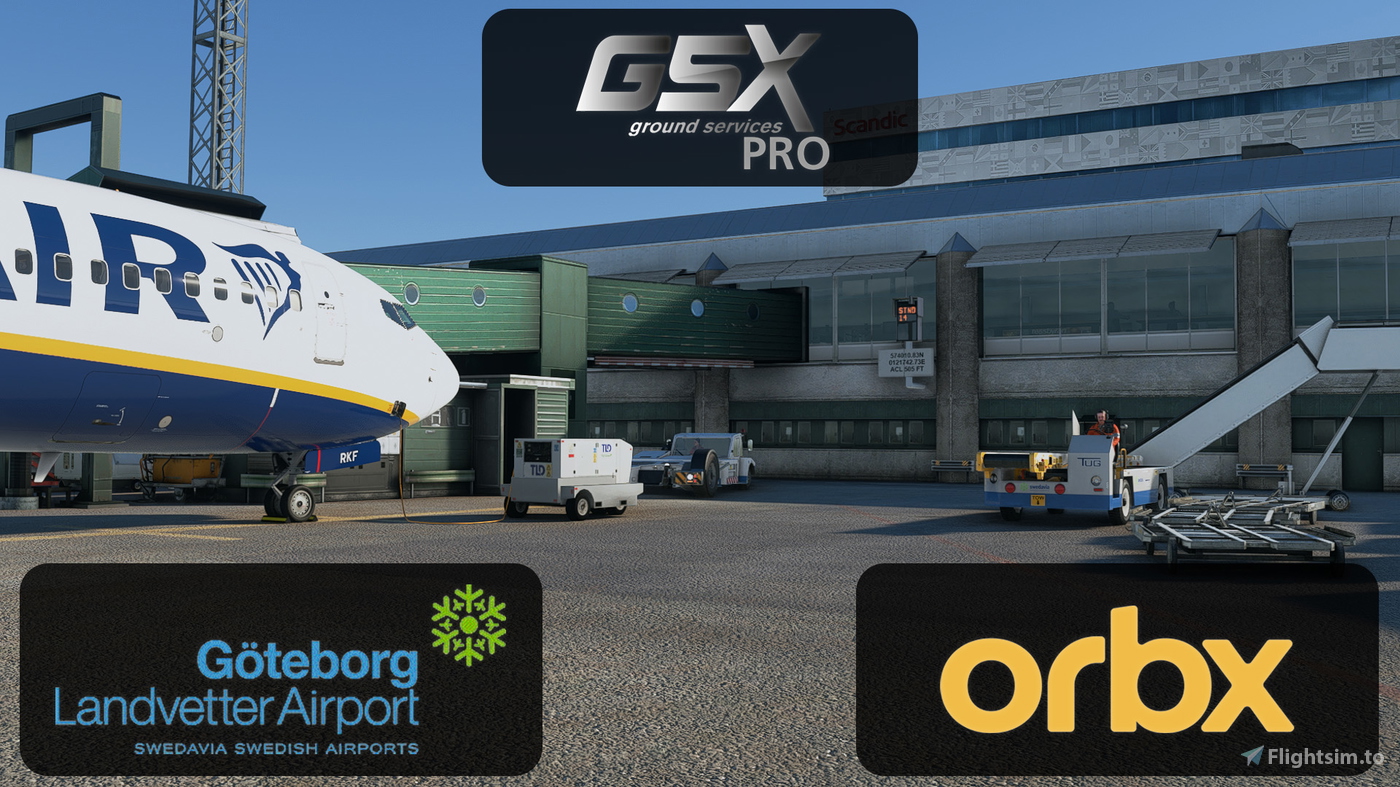 [GSX PROFILE] [ORBX] ESGG Gothenburg Landvetter for Microsoft Flight Simulator | MSFS