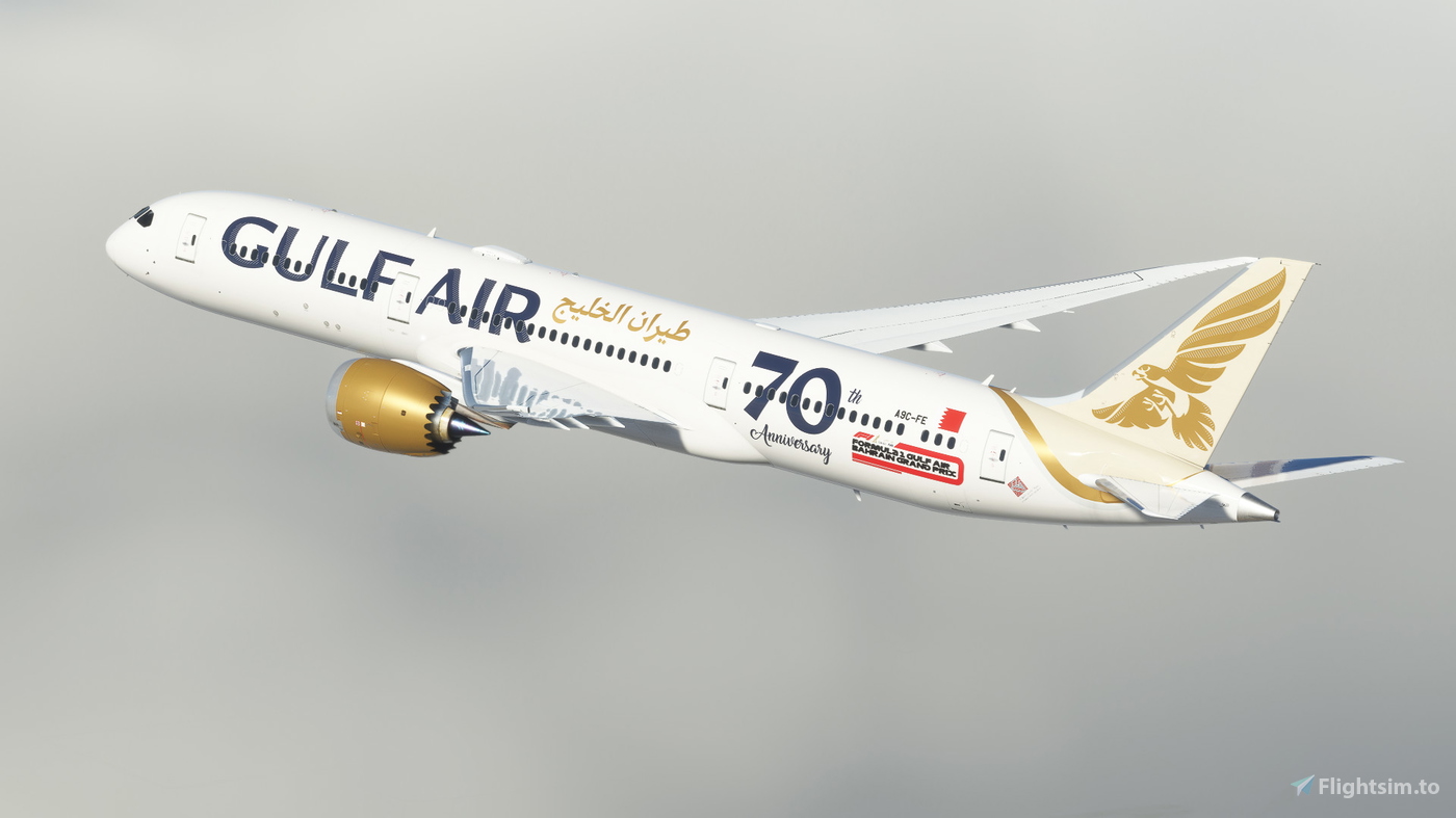 Gulf Air | A9C-FE | HorizonSim 787-9 | 8K & 4K for Microsoft Flight ...
