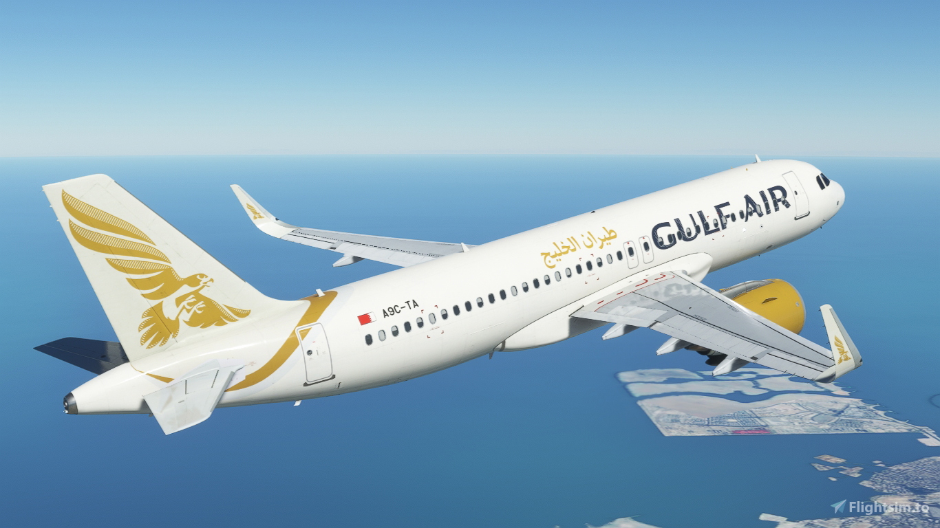Gulf Air (circa 2018) A9C-TA for Microsoft Flight Simulator | MSFS