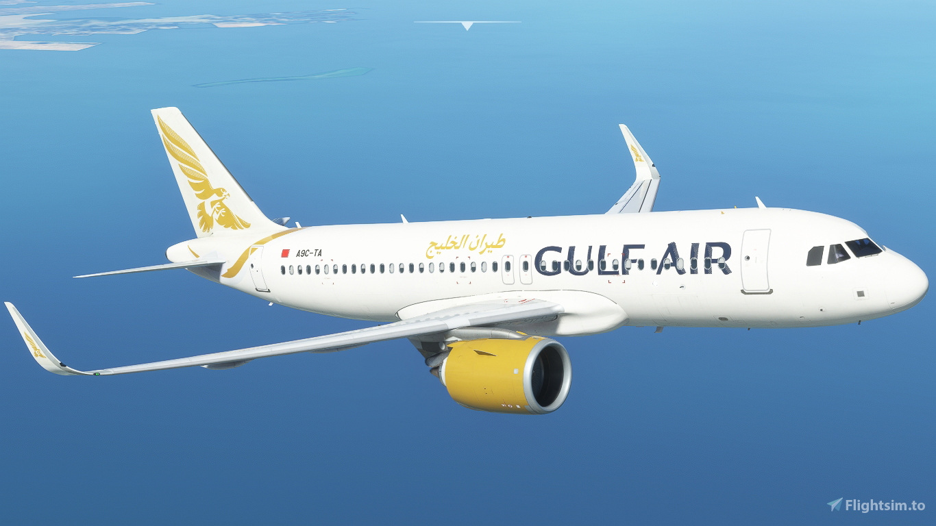Gulf Air (circa 2018) A9C-TA for Microsoft Flight Simulator | MSFS