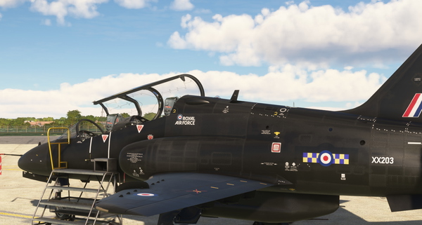 Hawk T1 - ENHANCED WEATHERED - 208Sqn for Microsoft Flight Simulator | MSFS