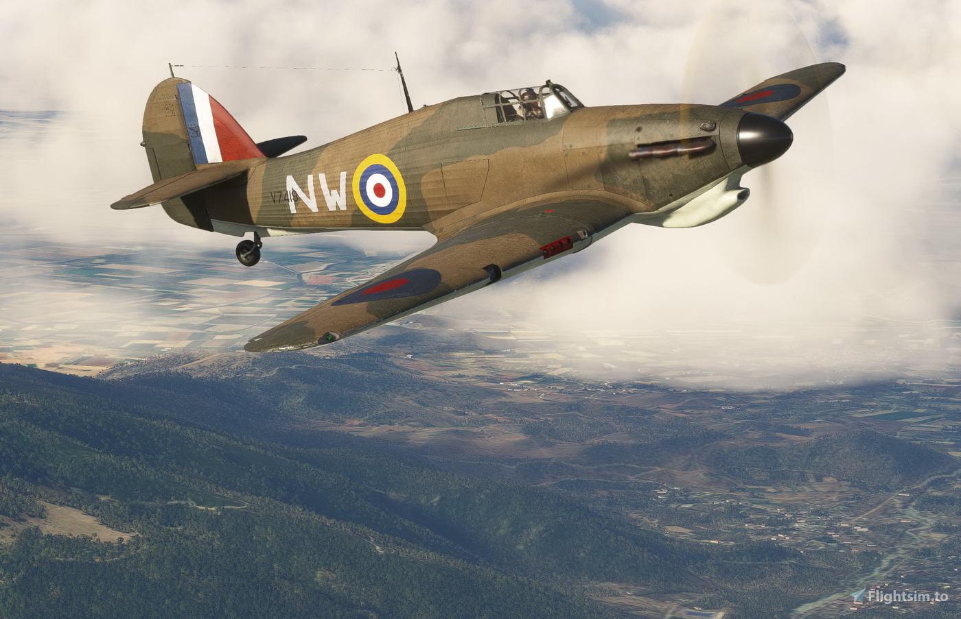 Hawker Hurricane Mk.1 RAF 33 Sqn V7419 Pat Pattle para Microsoft Flight ...