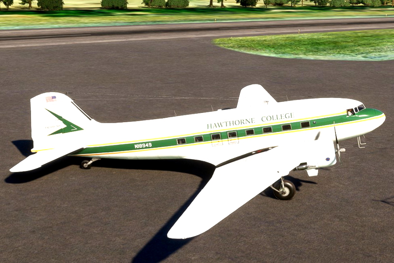 Hawthorne College DC-3 for Microsoft Flight Simulator | MSFS