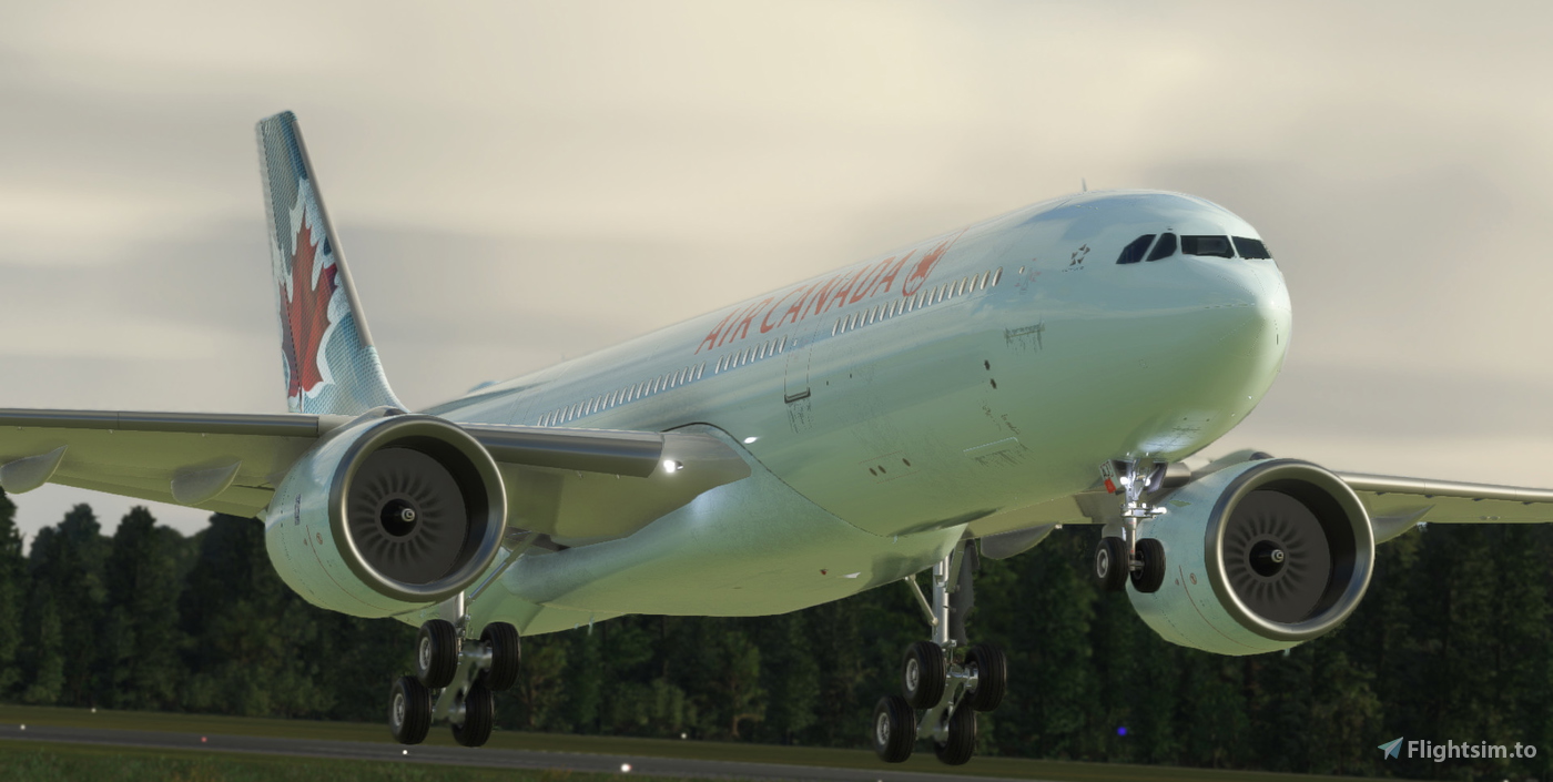 Headwind Simulations A339X Air Canada Ice Blue Livery for Microsoft Flight Simulator | MSFS