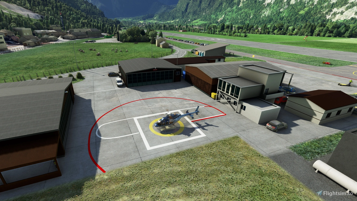 Helipads for AG Sim LSMF/LSZM Mollis for Microsoft Flight Simulator | MSFS