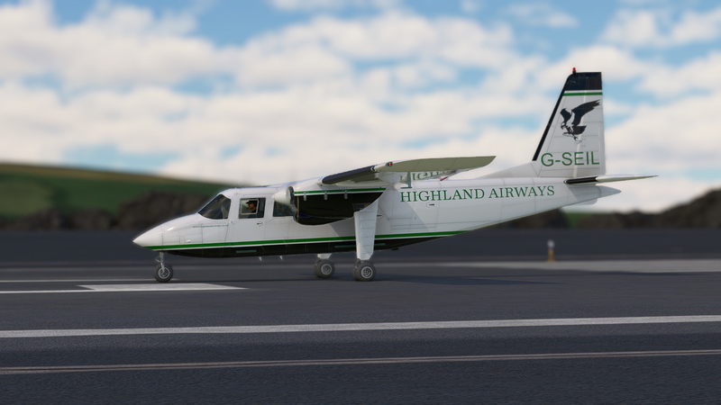 Highland Airways BBS BN2 Islander G-SEIL for Microsoft Flight Simulator ...