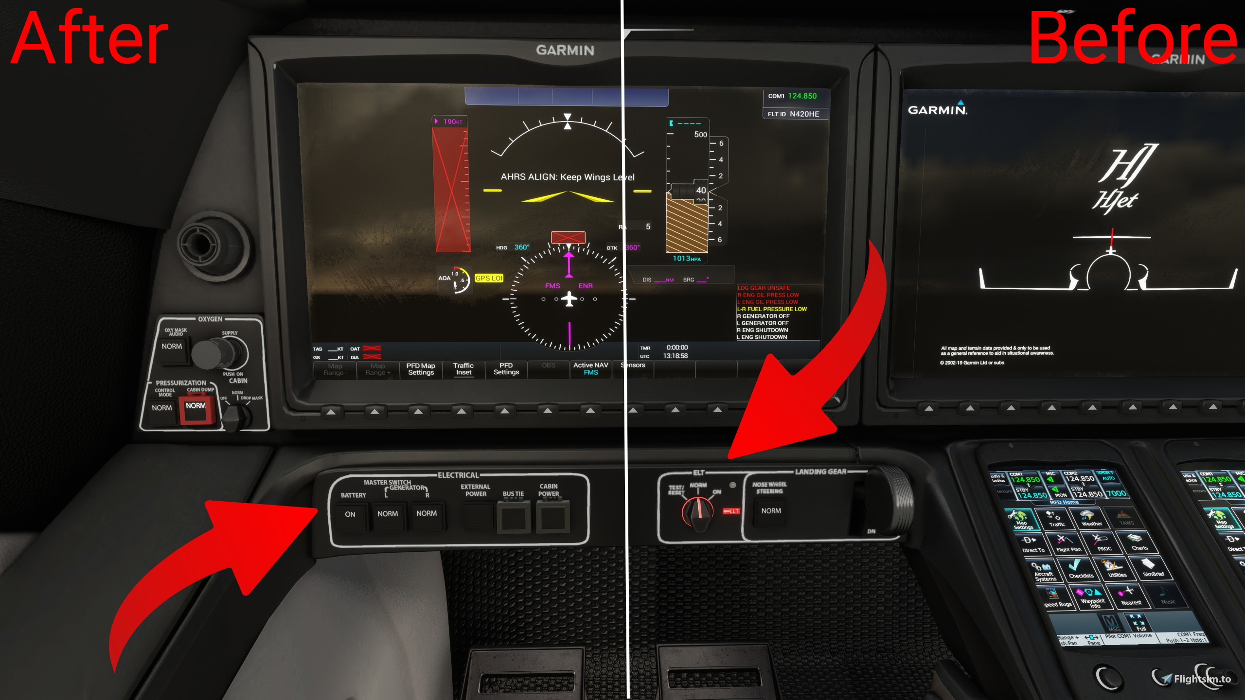 HJET HA420 Cockpit Texture Improvements - Aircraft Liveries for MSFS ...