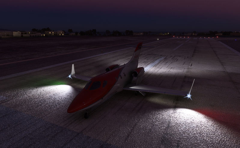 Enhanced Lighting for MG HJET HA420 on Microsoft Flight Simulator