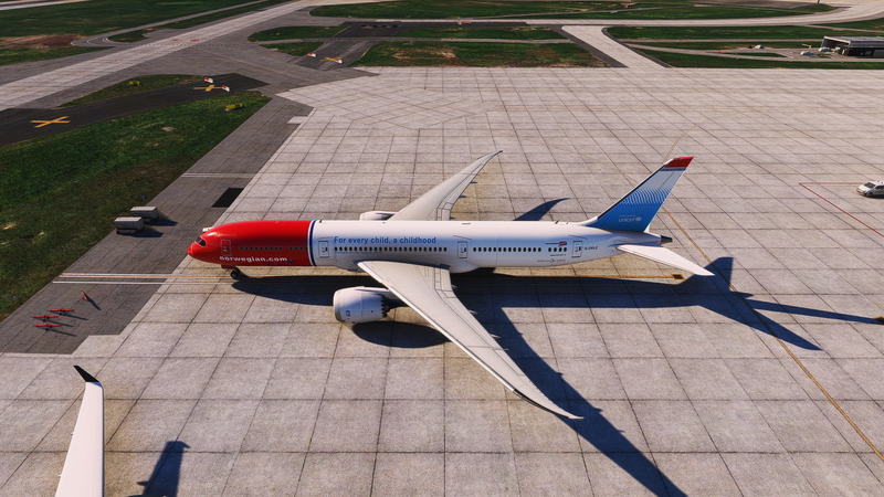 Norwegian G-CKLZ Horizonsim 787-9 [8k] [raimbotrax] for Microsoft Flight Simulator | MSFS