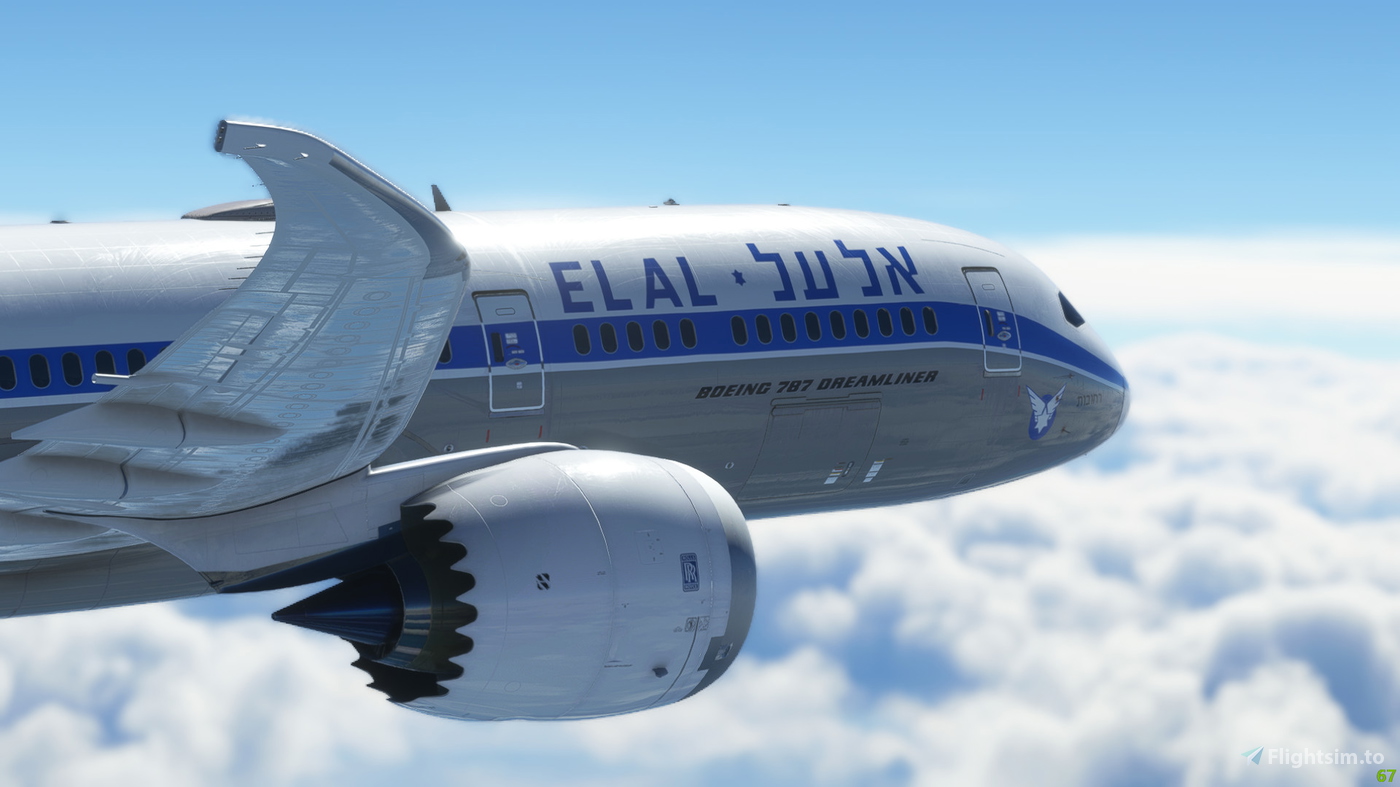Horizon Sim Boeing B787-9 EL AL Retro | 4K for Microsoft Flight ...