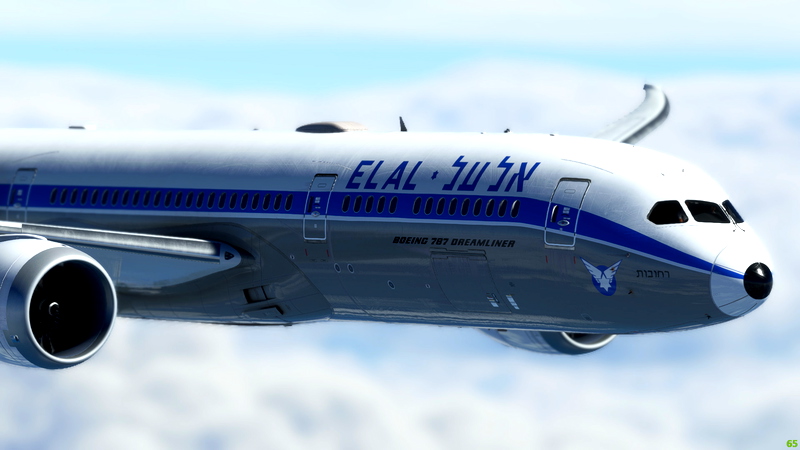 Horizon Sim Boeing B787-9 EL AL Retro | 4K for Microsoft Flight ...