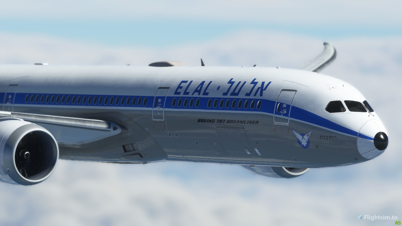 Horizon Sim Boeing B787-9 EL AL Retro | 4K for Microsoft Flight ...