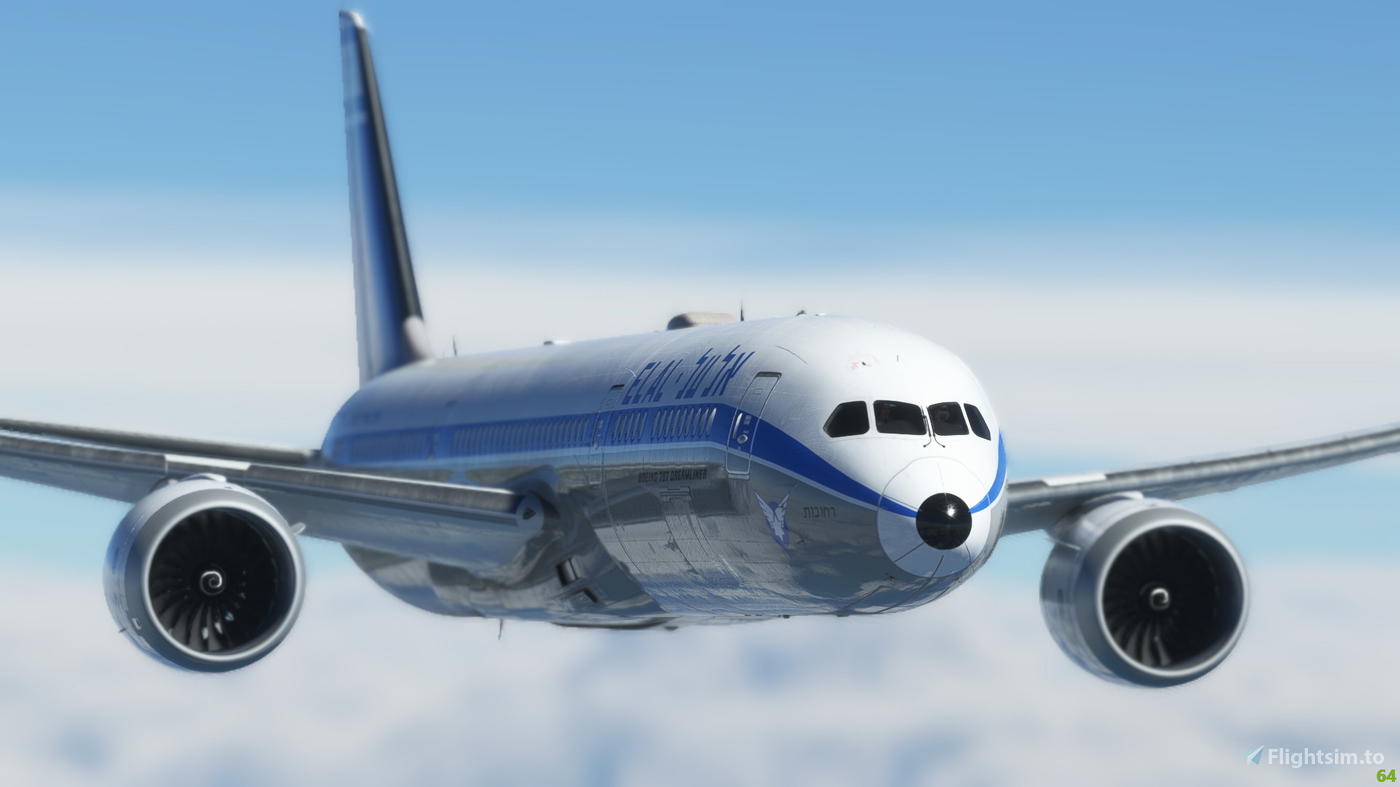 Horizon Sim Boeing B787-9 EL AL Retro | 4K for Microsoft Flight ...