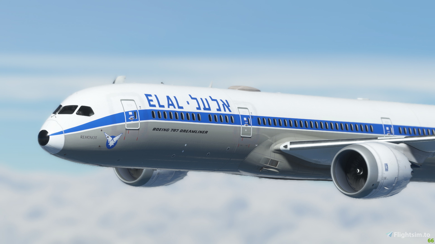 Horizon Sim Boeing B787-9 EL AL Retro | 4K for Microsoft Flight ...