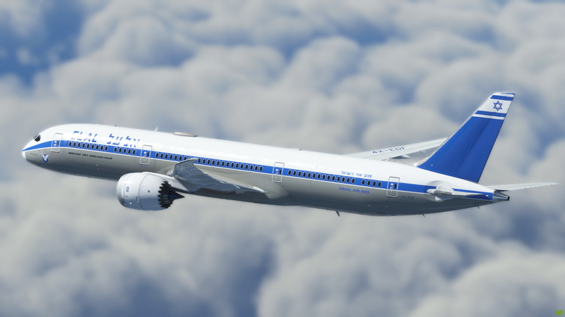 Horizon Sim Boeing B787-9 EL AL Retro | 4K for Microsoft Flight ...