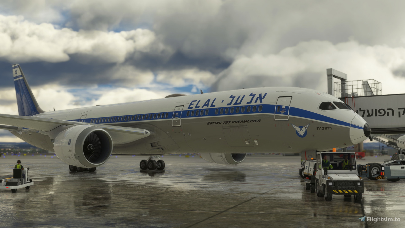 Horizon Sim Boeing B787-9 EL AL Retro | 4K for Microsoft Flight ...