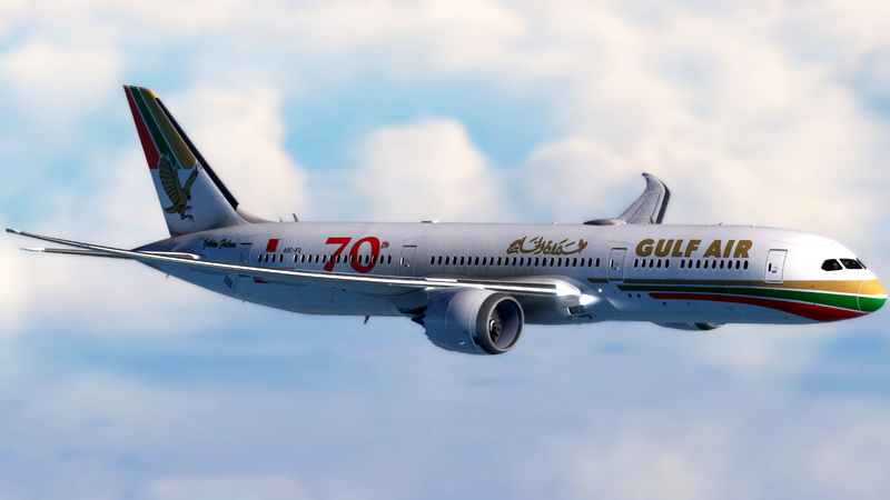 Horizon Sim Boeing B787-9 Gulf Air Retro | 4K for Microsoft Flight ...