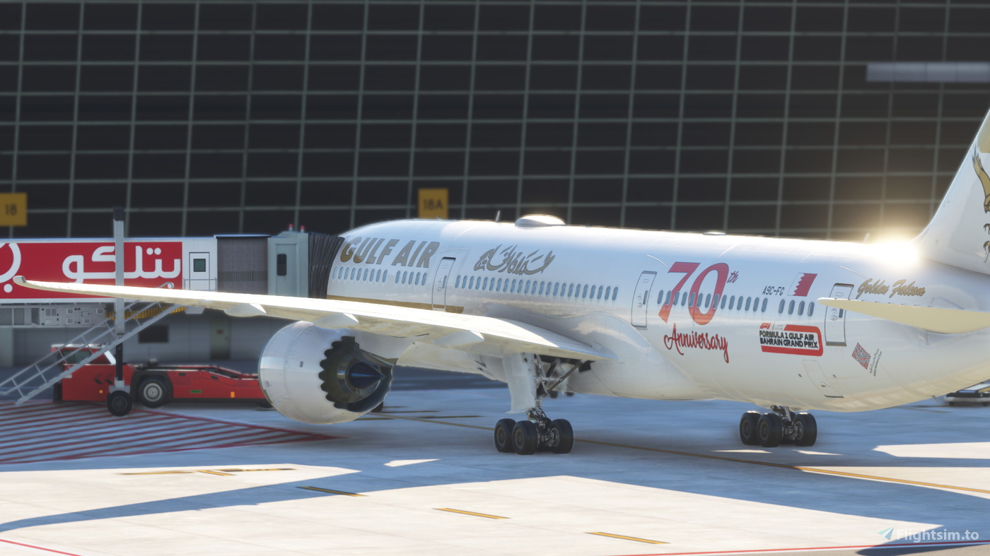 Horizon Sim Boeing B787-9 Gulf Air Retro | 4K for Microsoft Flight ...