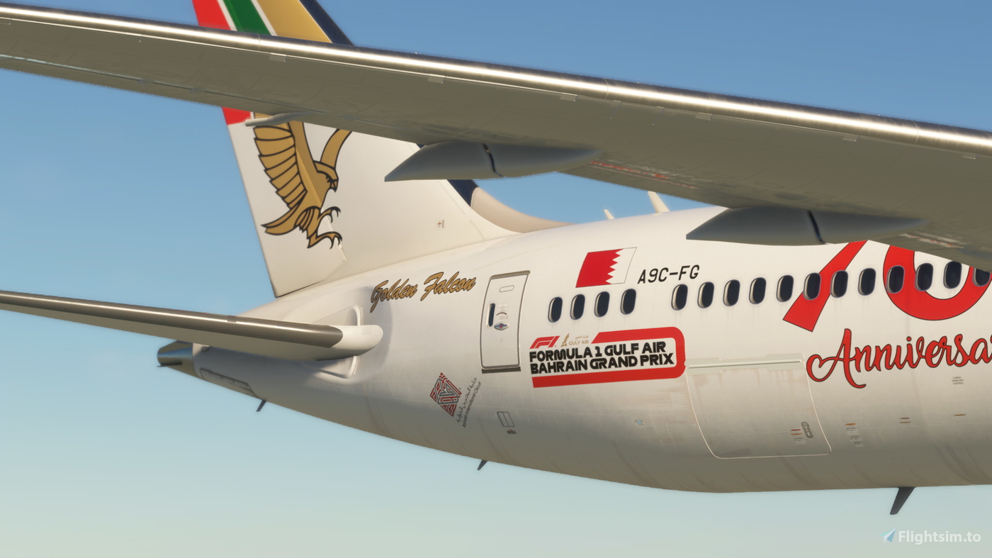 Horizon Sim Boeing B787-9 Gulf Air Retro | 4K for Microsoft Flight ...