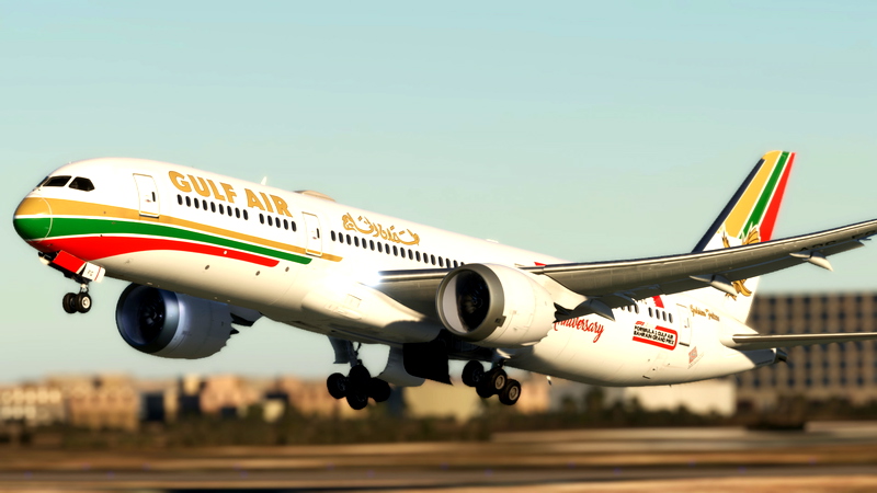 Horizon Sim Boeing B787-9 Gulf Air Retro | 4K for Microsoft Flight ...