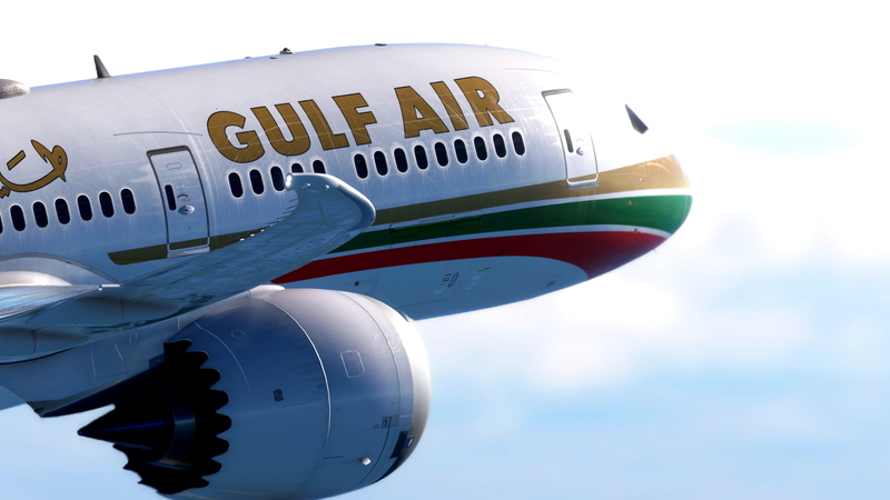 Horizon Sim Boeing B787-9 Gulf Air Retro | 4K for Microsoft Flight ...
