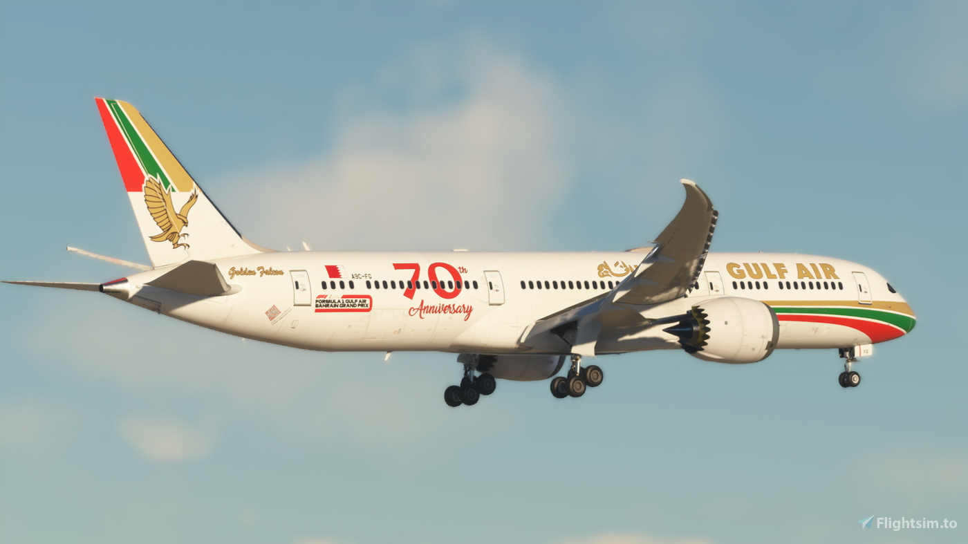 Horizon Sim Boeing B787-9 Gulf Air Retro | 4K for Microsoft Flight ...