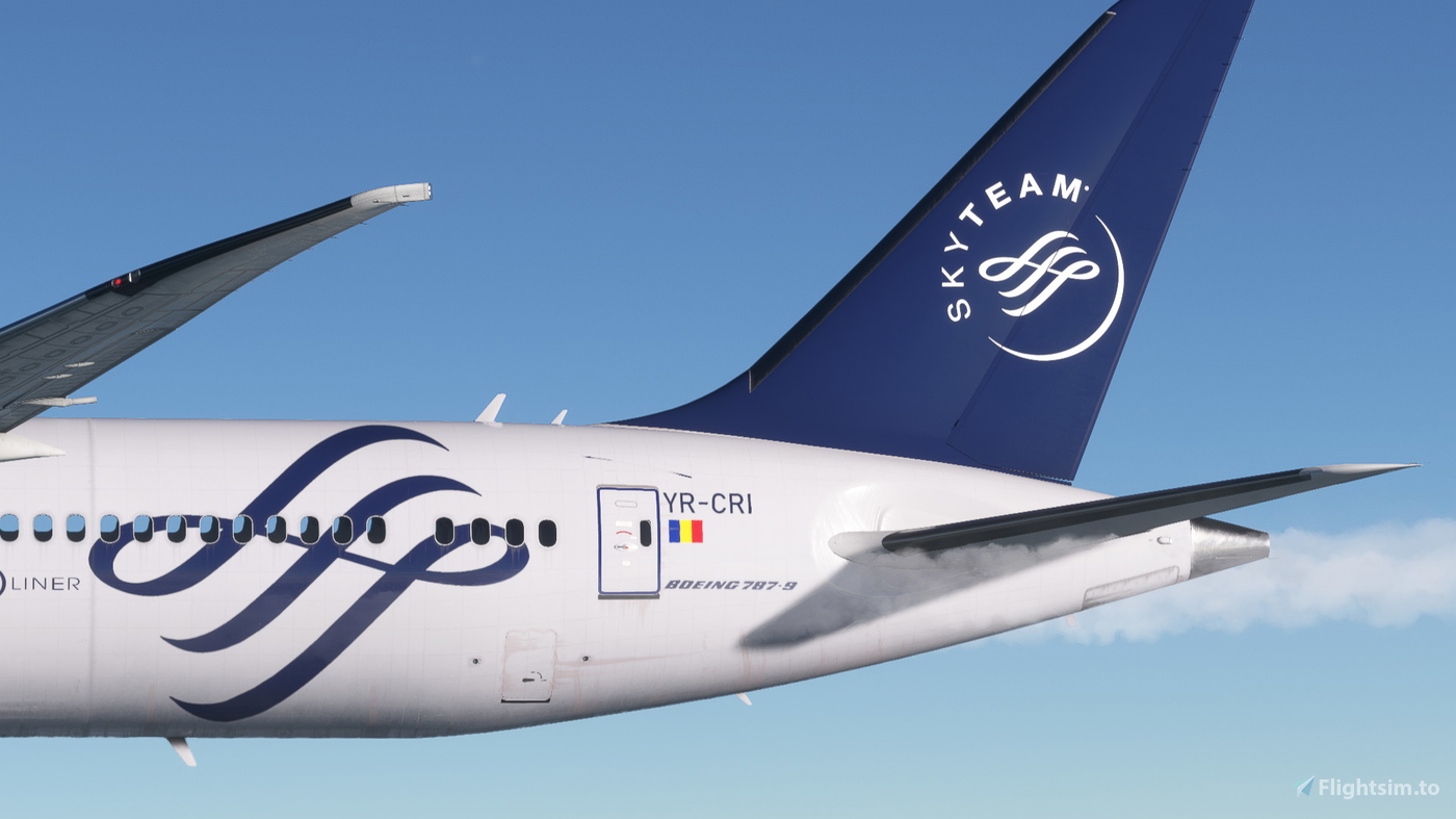Horizon Simulations Boeing 787-9 TAROM Skyteam livery (Fictional) for Microsoft Flight Simulator ...