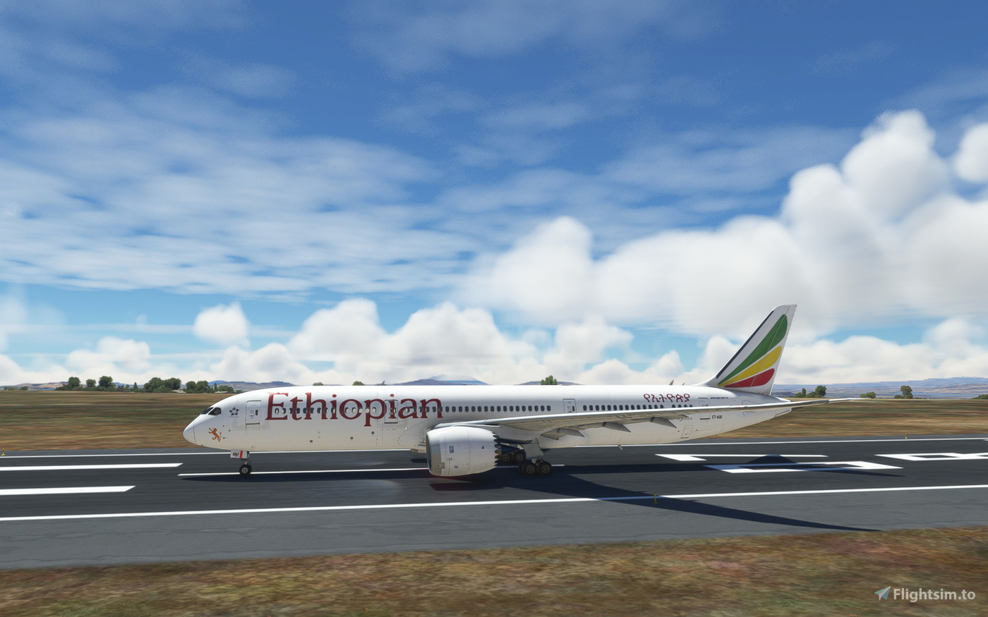 Horizon Simulations Boeing 787-9 Ethiopian (ET-AUO) for Microsoft Flight Simulator | MSFS