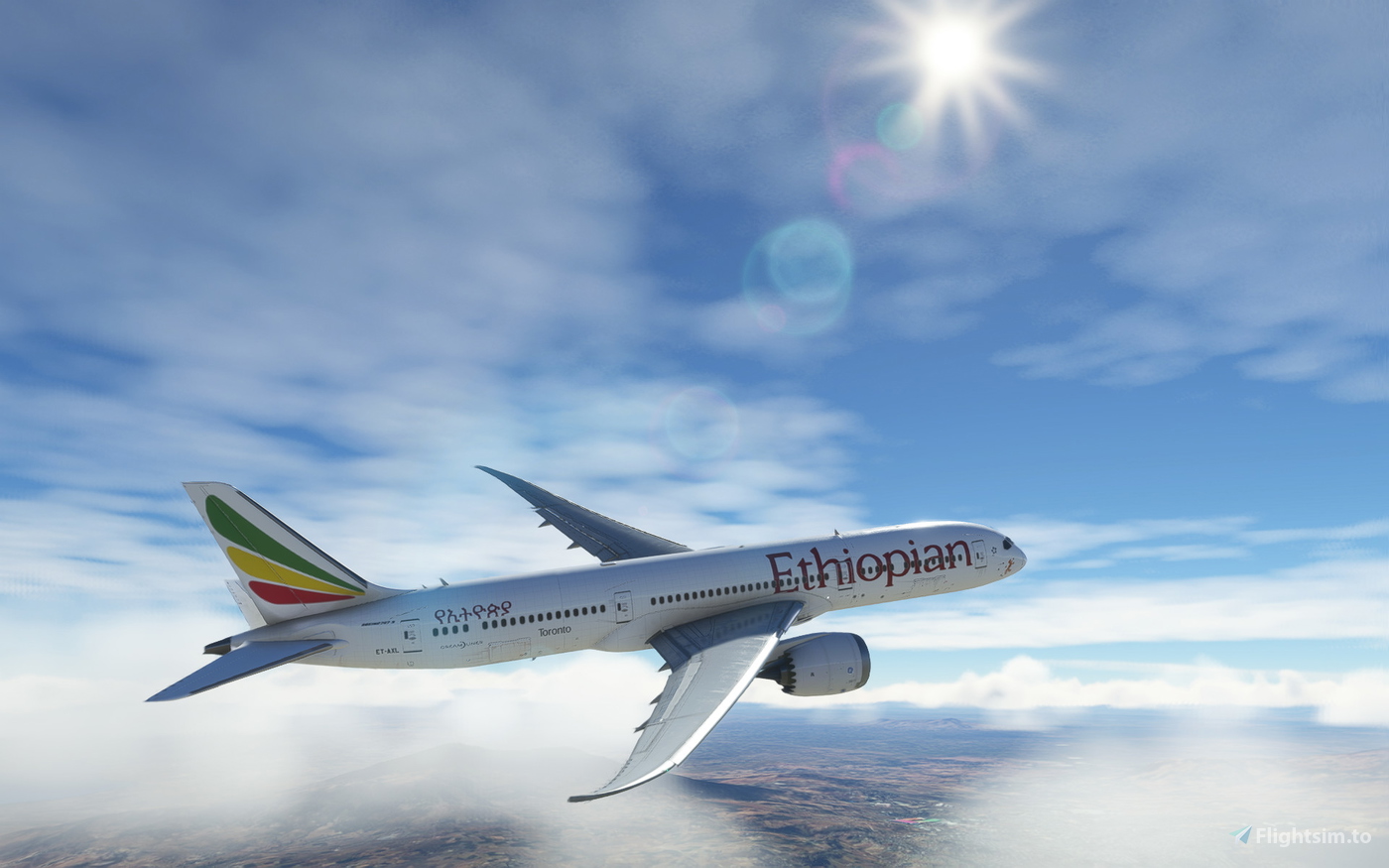 Horizon Simulations Boeing 787-9 Ethiopian (ET-AXL) for Microsoft Flight Simulator | MSFS