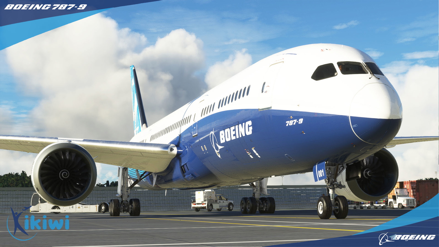[PACK] HorizonSim Boeing 787-9 Boeing House Livery GE & RR N789EX 8K for Microsoft Flight ...
