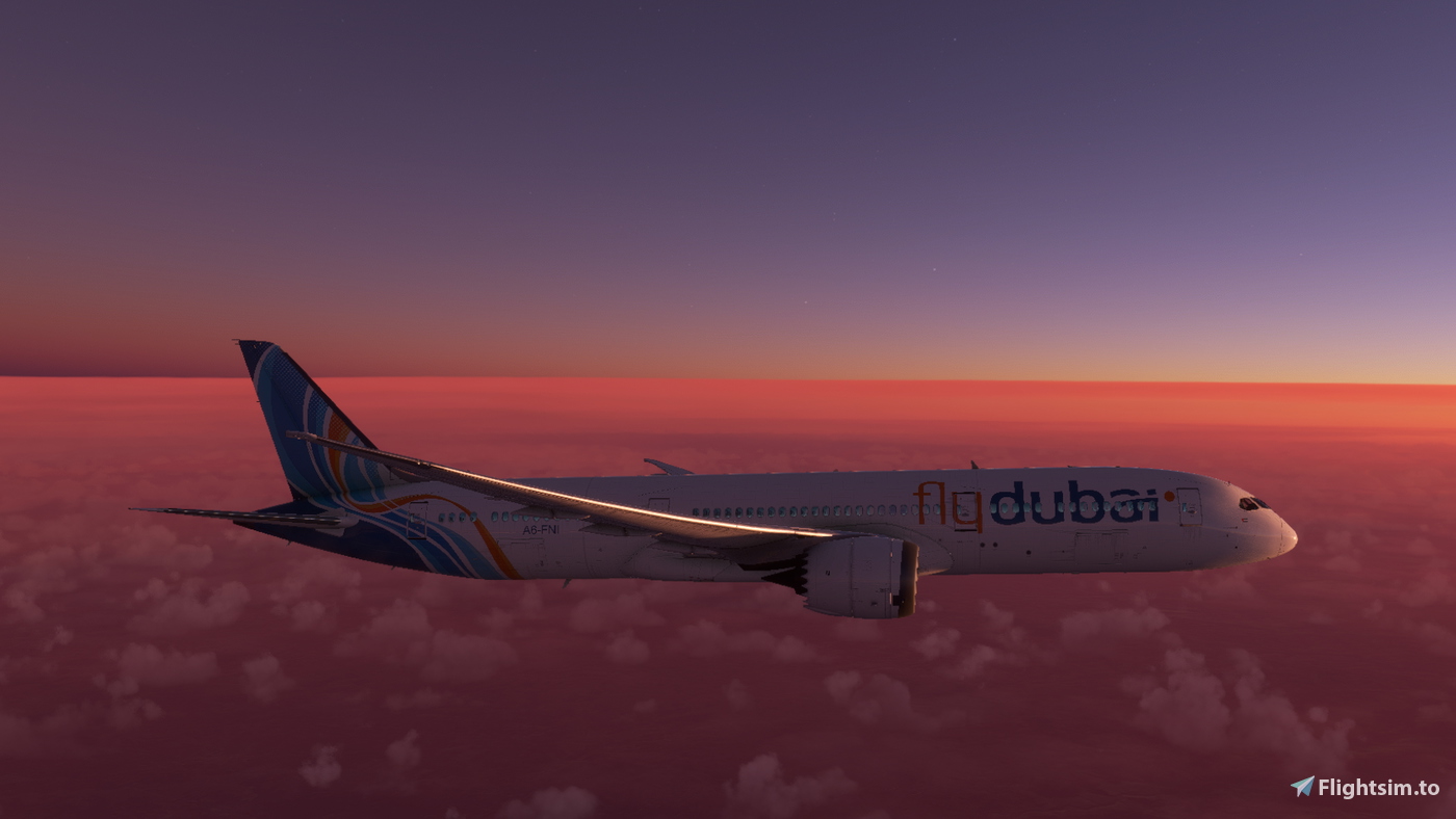 HorizonSim Boeing 787-9 FlyDubai Dirty 8K for Microsoft Flight ...