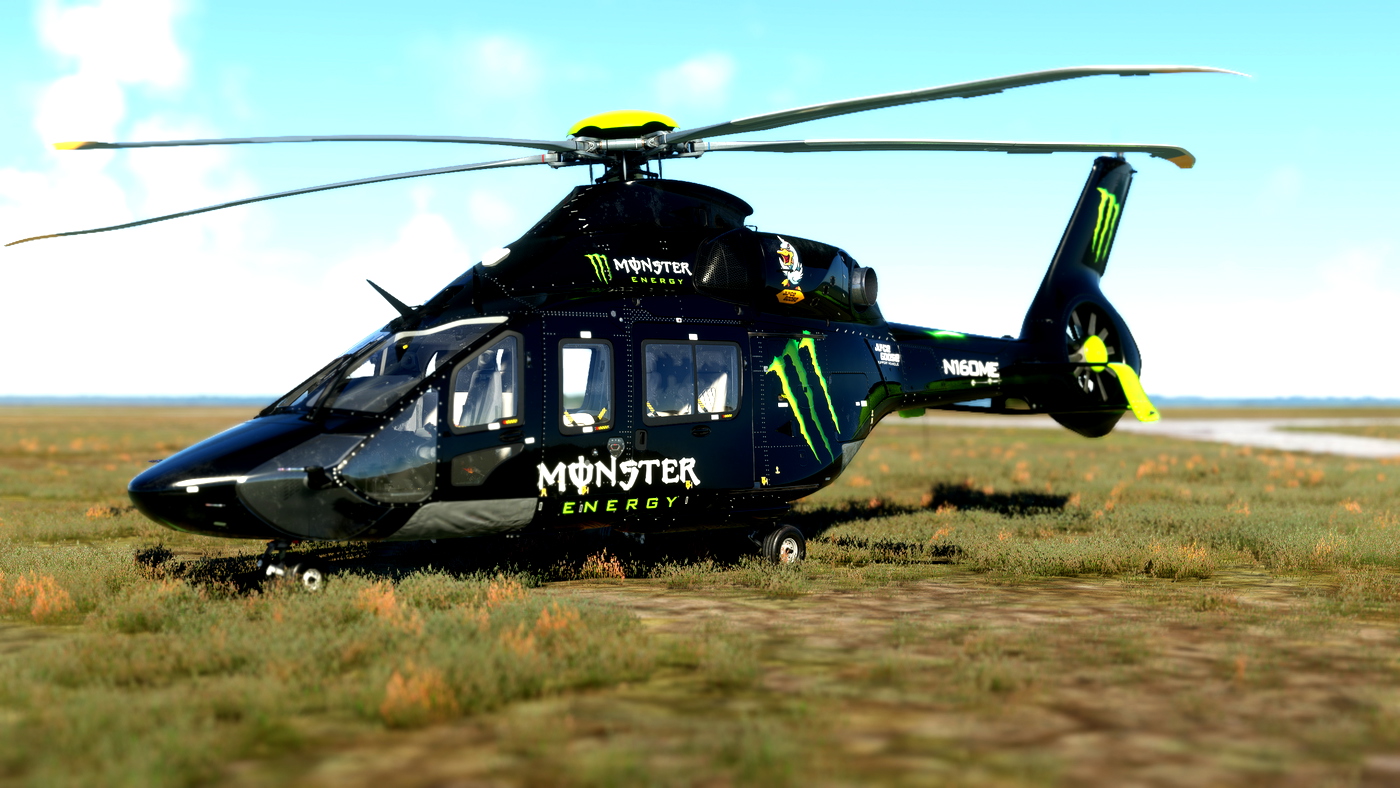 HPG Airbus H160 Monster Energy for Microsoft Flight Simulator | MSFS