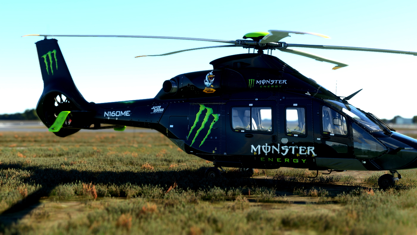 HPG Airbus H160 Monster Energy for Microsoft Flight Simulator | MSFS