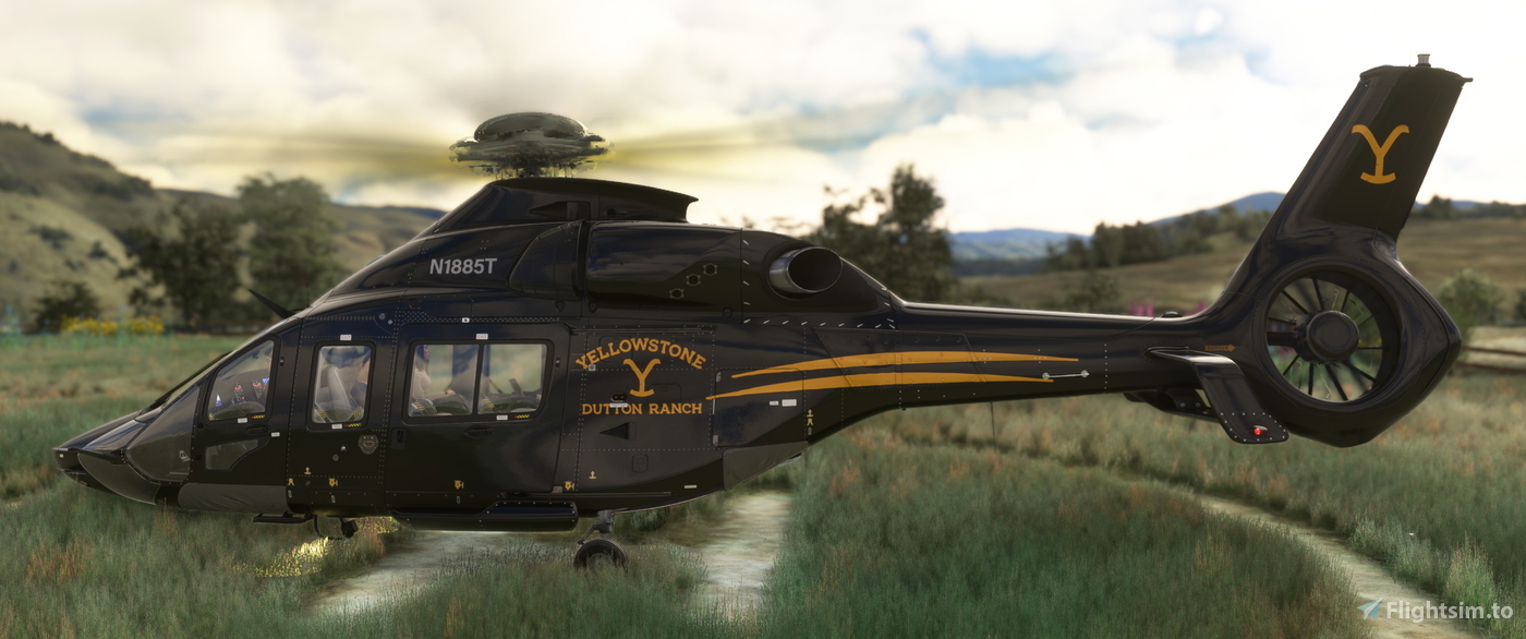 HPG Airbus H160 Yellowstone Dutton Ranch N1885T pour Microsoft Flight Simulator | MSFS
