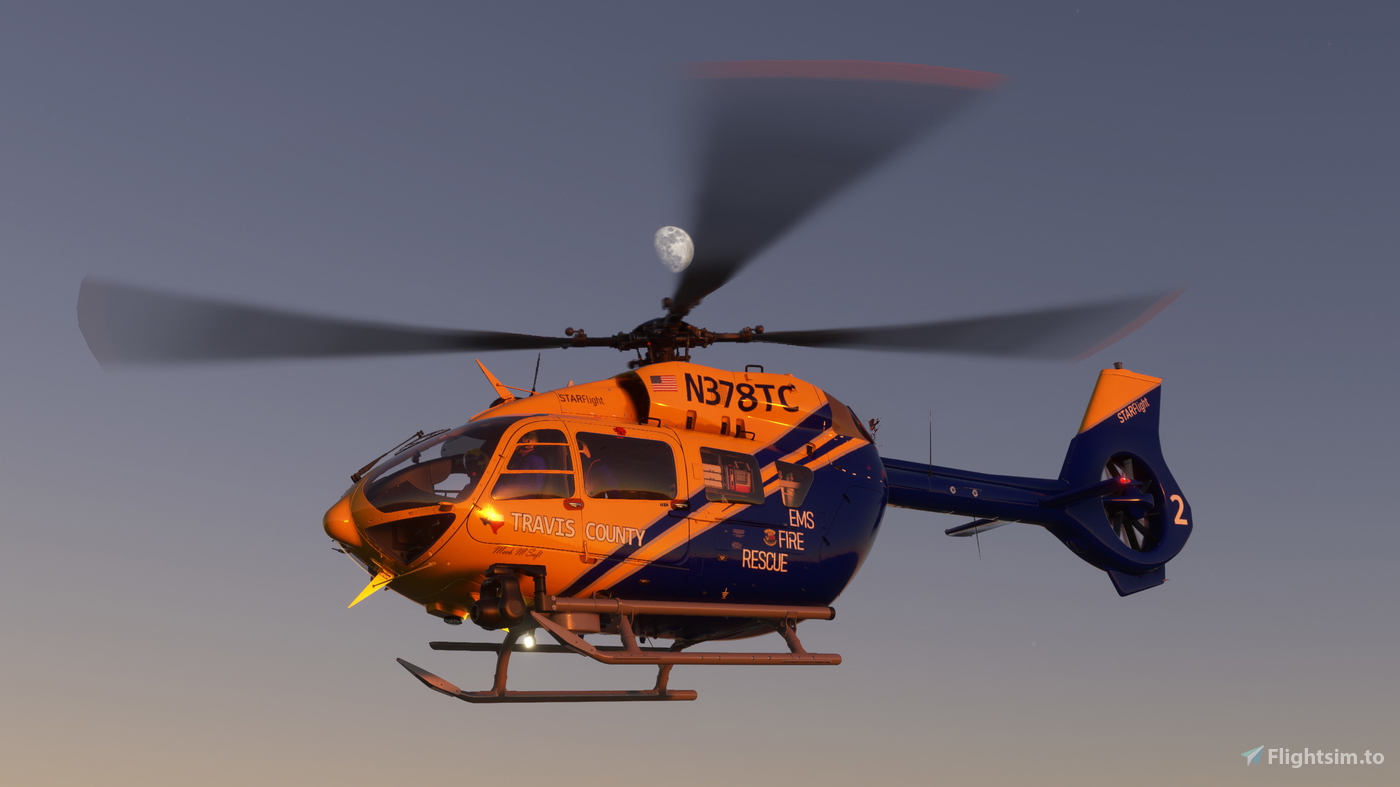 HPG H145 Travis County Starflight EMS for Microsoft Flight Simulator | MSFS