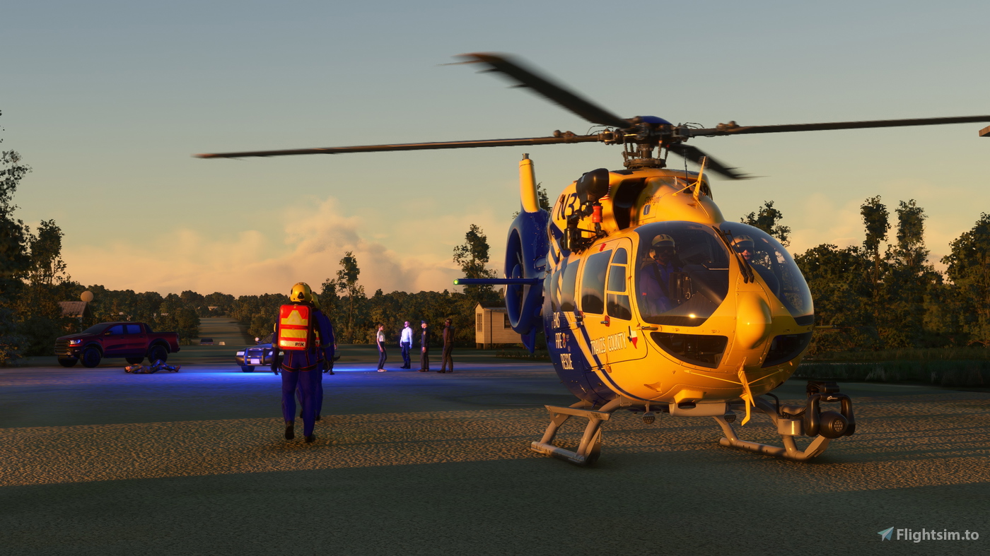 HPG H145 Travis County Starflight EMS for Microsoft Flight Simulator | MSFS