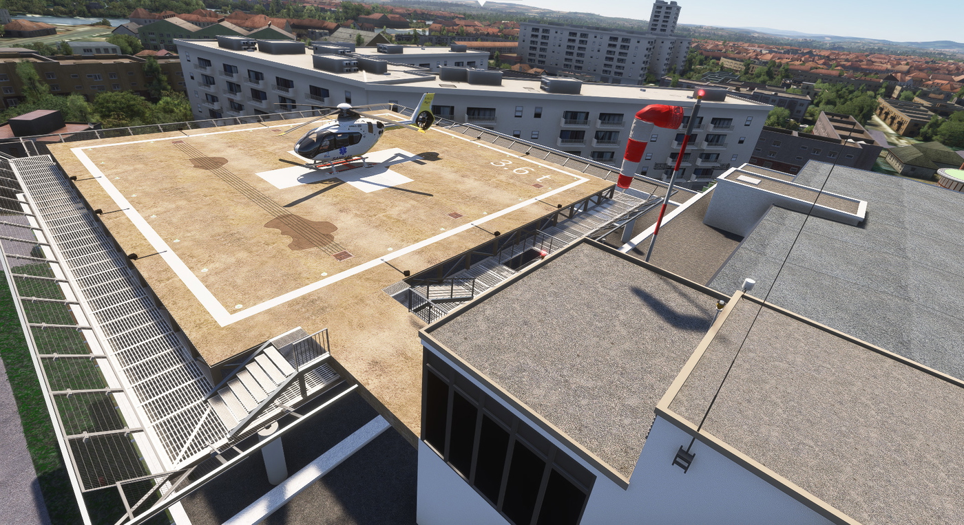 HROA Centre Hospitalier de Roanne for Microsoft Flight Simulator | MSFS