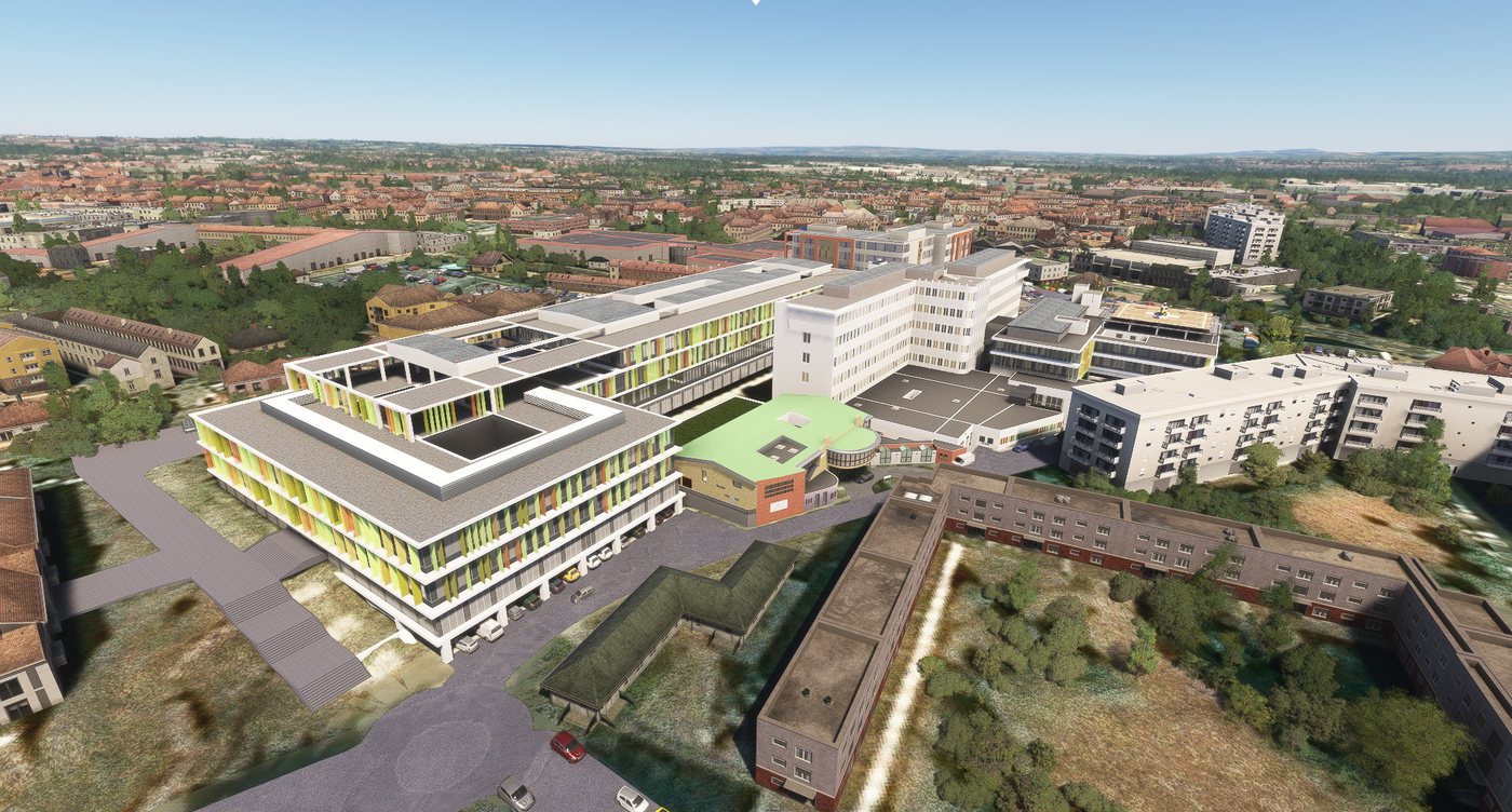 HROA Centre Hospitalier de Roanne for Microsoft Flight Simulator | MSFS